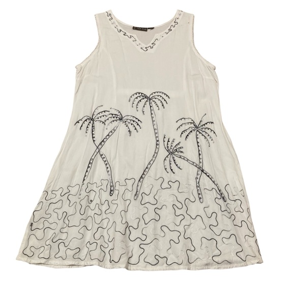 raya sun | Dresses | Raya Sun Tropical Sequin Embellished Shift Dress ...